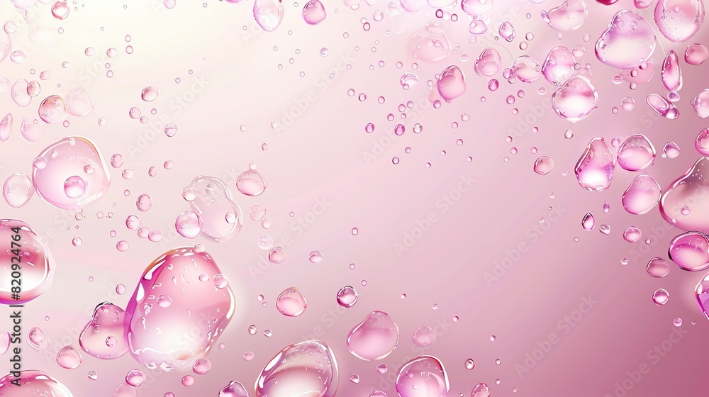 Bright pink surface decorated with sparkling water droplets - ideal for ...