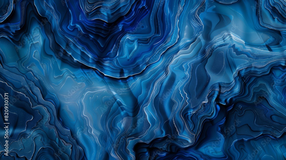 abstract deep blue color mix with crayon style creating a topographical ...