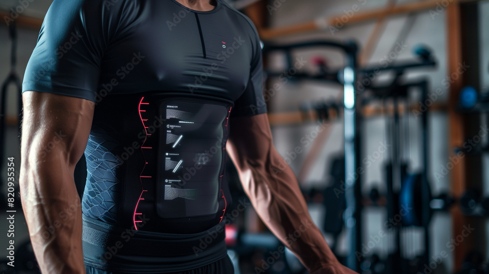 smart shirt, workout session, vital signs monitoring, gym environment ...