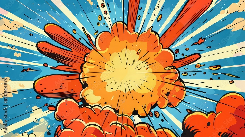 Transparent Background with Boom comic book explosion vector design ...