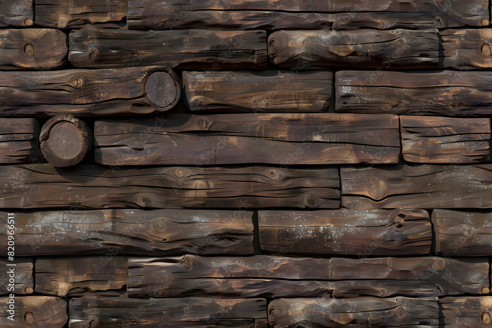 seamless natural wood log cabin wall background texture rustic old ...