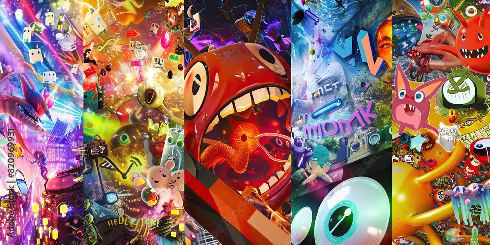 The Meme Machines: A collage of Internet memes, showcasing the viral ...