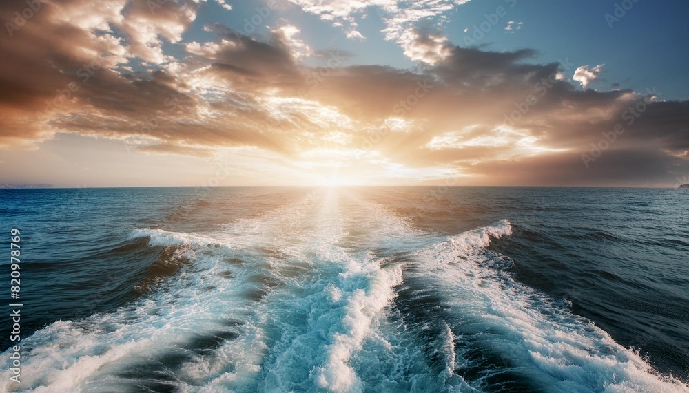 Foto de ocean opening in biblical event of moses opening of the red sea ...