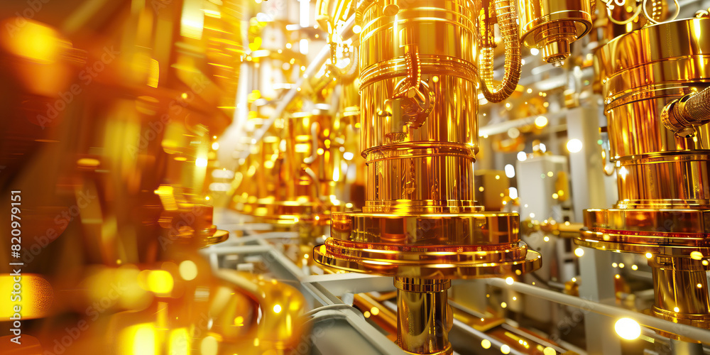 Gold Nanotech Manufacturing Plant: Showing a plant where nanotechnology ...