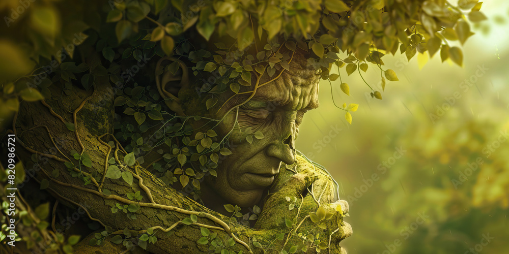 Earthly Connection - Depicting the harmonious unity between a Green Man ...