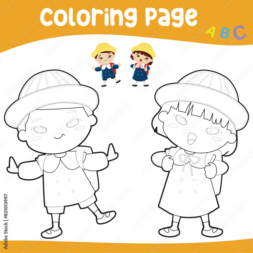 Coloring worksheet page. Educational printable coloring worksheet ...