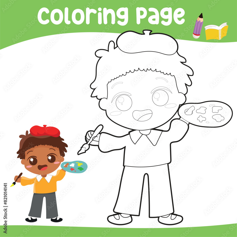 Coloring worksheet page. Educational printable coloring worksheet ...