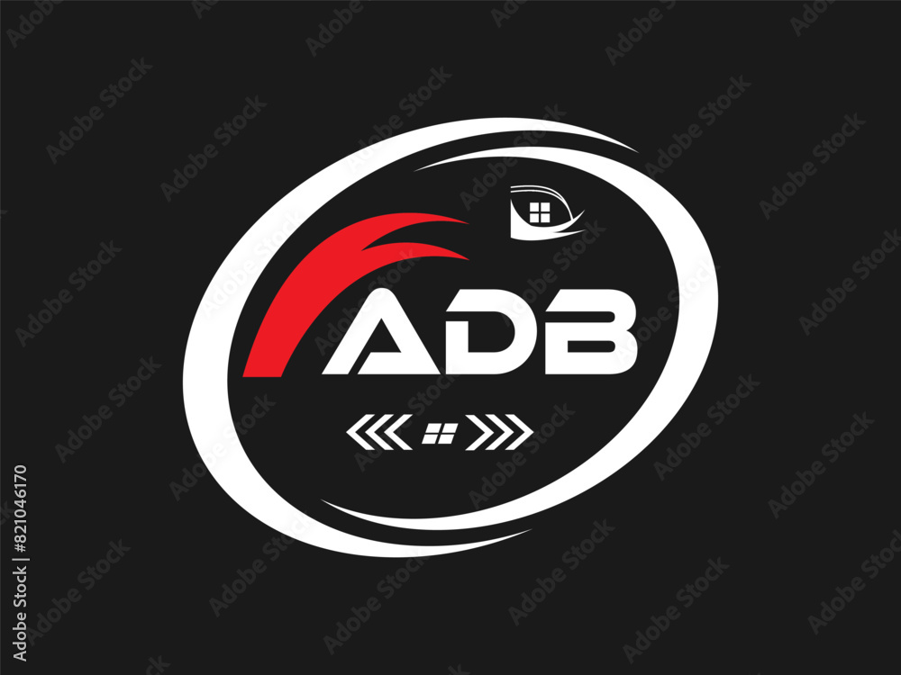 ADB letter logo Design. ADB Simple and modern logo. ADB monogram logo ...