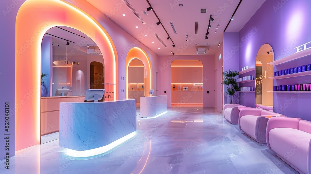 Exploring salons that integrate technology in their design, such as ...