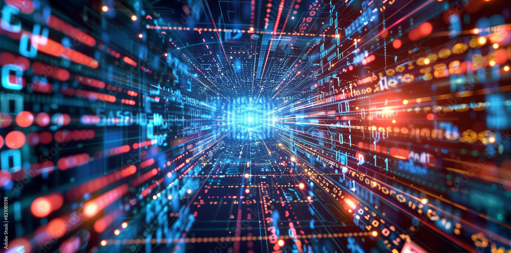 Quantum encryption technology visualized as a complex lattice of ... Quantum encryption technology visualized as a complex lattice of ...