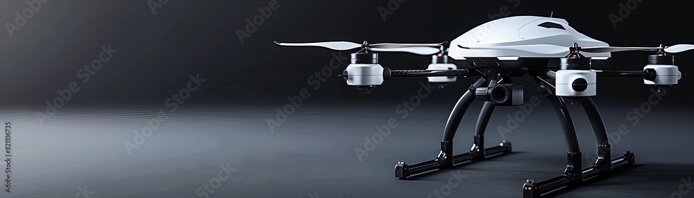 Responsive disaster response Side view of drones dynamically deploying ...