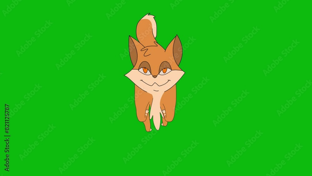 2d animation green screen, cat running,front cat running, cat playing ...
