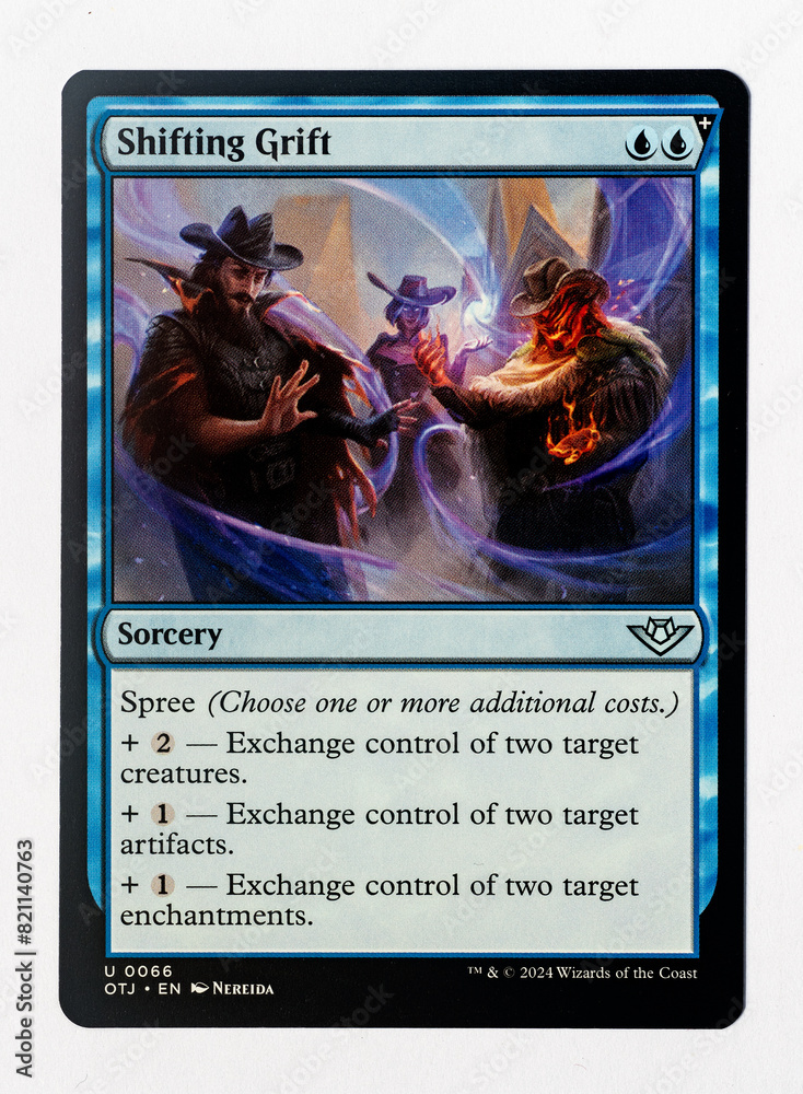 Hamburg, Germany - 05182024: photo of English magic the gathering card ...