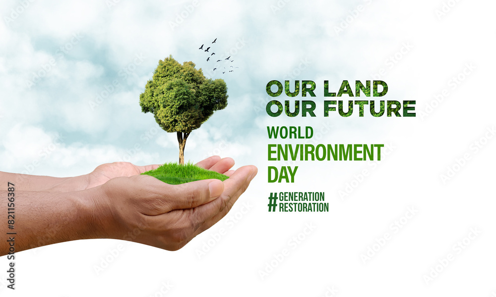 World Environment Day 2024 concept - Land restoration, desertification and drought resilience ...