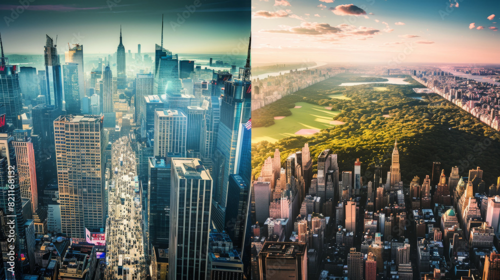 award winning photography, billboard advertisement, Dense Urban Jungle ...
