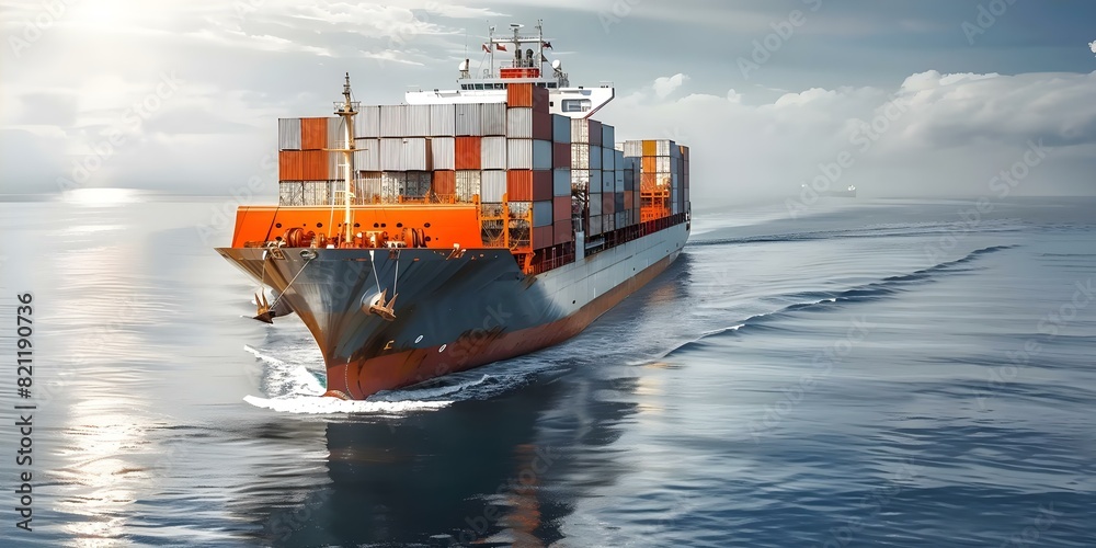 The process of transferring cargo between vessels for international ...