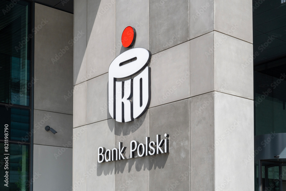 Warsaw, Poland - May 5, 2024: PKO Bank Polski (Powszechna Kasa ...