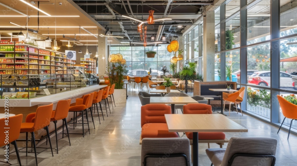 Supermarket evolving into a community hub, offering coworking spaces ...