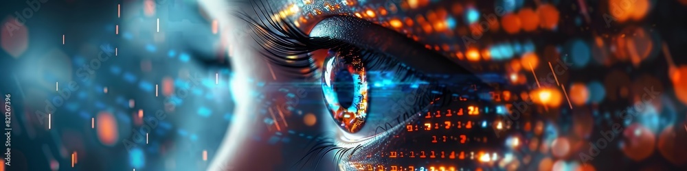 eye of futuristic and Innovative Imagery AI and Automation use of ...