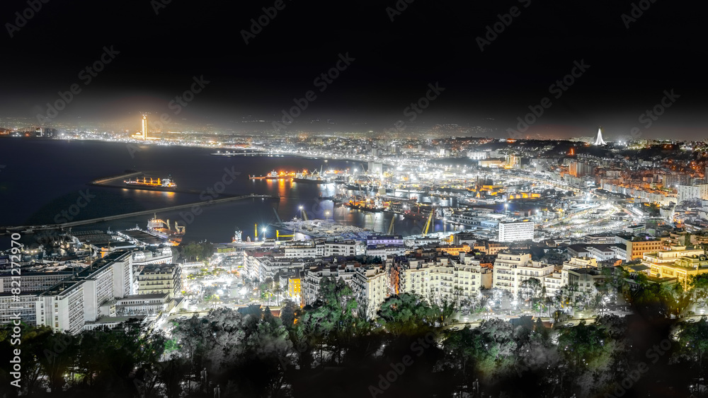 Algiers, Algeria- April 19, 2024: aerial view on the capital city by ...