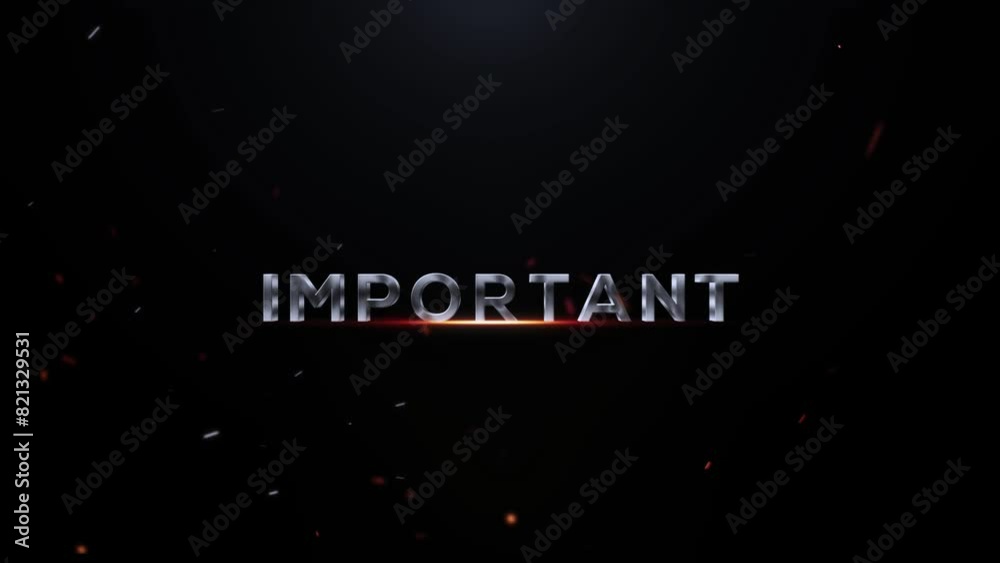 Important Text Animation, Important Videos, Important Animation Video ...