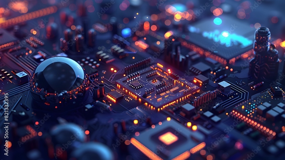 Digital Technology background for artificial intelligence and AI ...