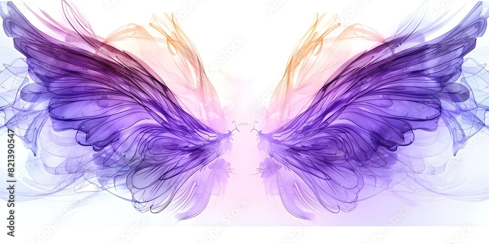 Colorful watercolor wings with empowering and motivational quotes for ...