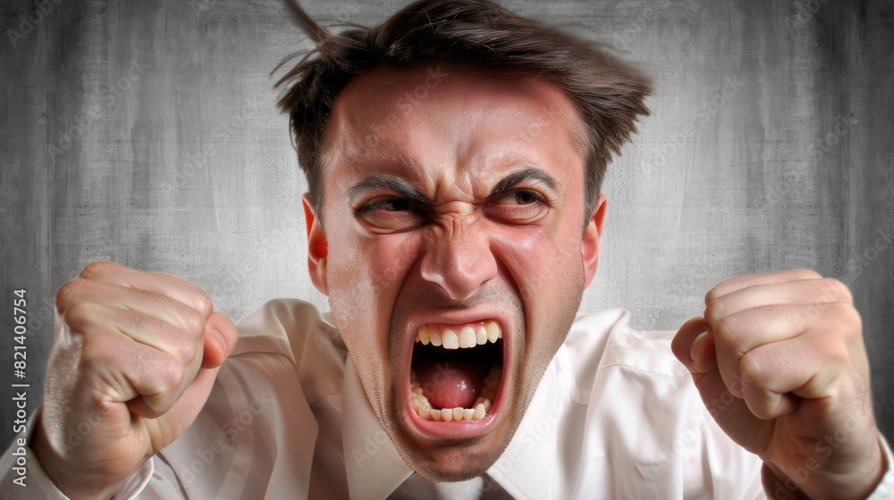 Handsome senior man over isolated background angry and mad raising fist ...