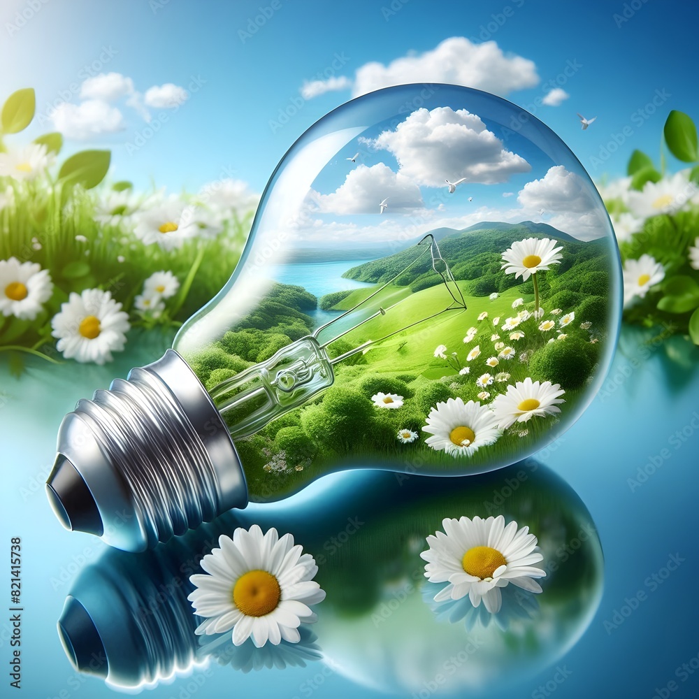 an innovative concept where a light bulb serves as a microcosm for ...