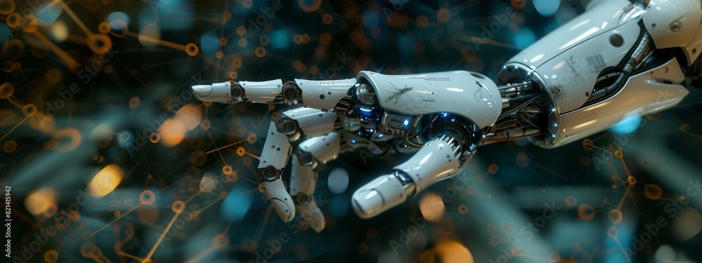 Robot ai hand future background technology artificial arm humanoid ...