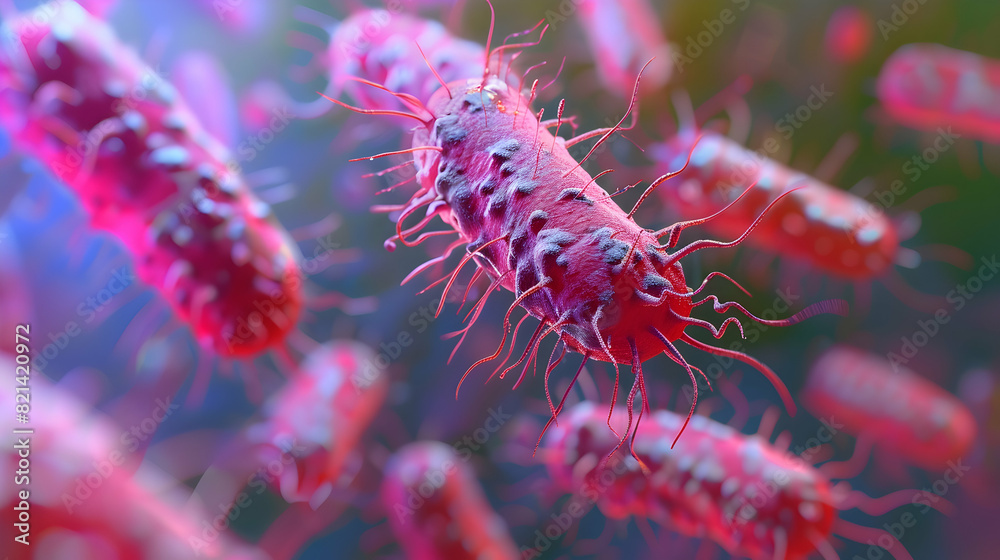 Bacteria Citrobacter, Gram-negative coliform bacteria from ...