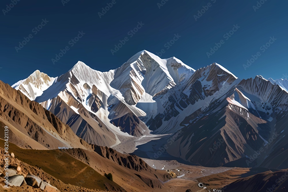 Nanga Parbat Panorama, Himalaya, Pakistan. Nanga Parbat Panorama. The ...