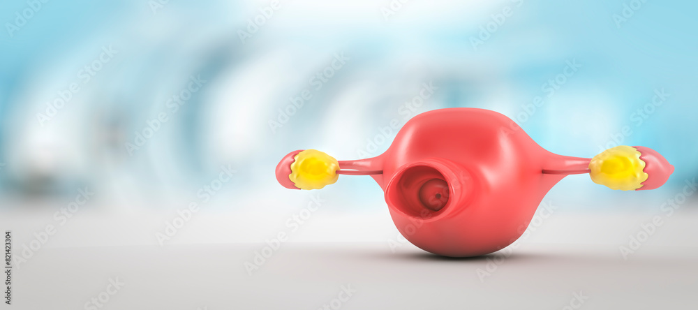 Cervical cancer and Pap test awareness concept. Image of the isolated ...