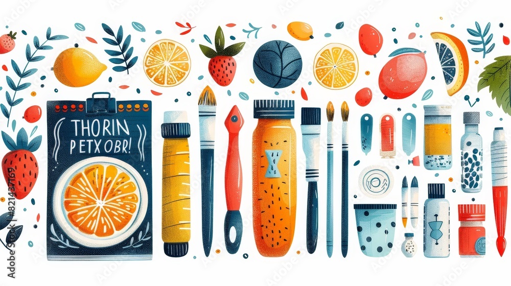 Piecing Together Fabric Stories Stock Illustration | Adobe Stock