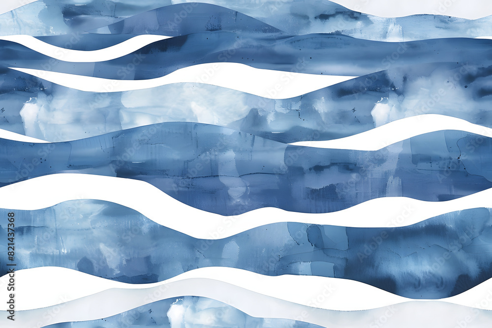 seamless abstract playful hand drawn fine line watercolor stripes ...