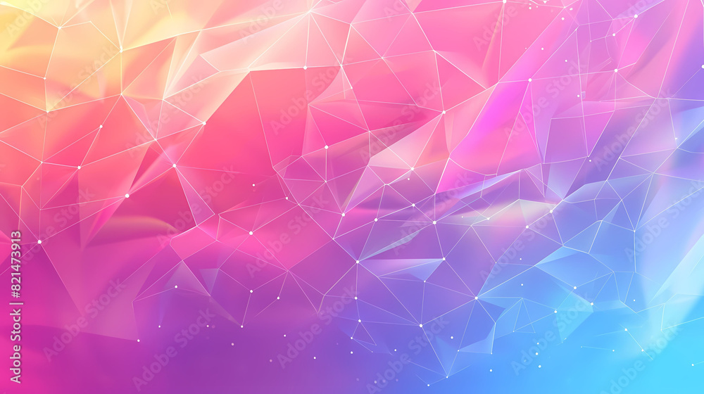 Aesthetic gradient background with fine aesthetic polygon lines. Modern ...
