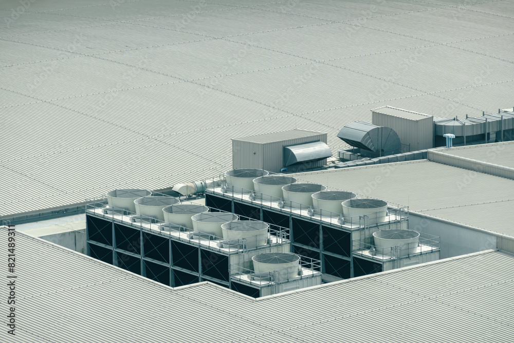 Heating, Ventilation and Air Conditioning systems installed on rooftop ...