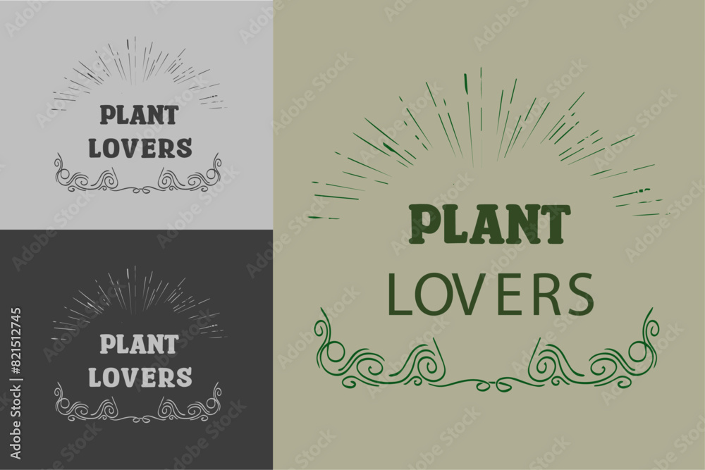 Plant lover club lettering badge logo gardening workshop. Boho groovy ...