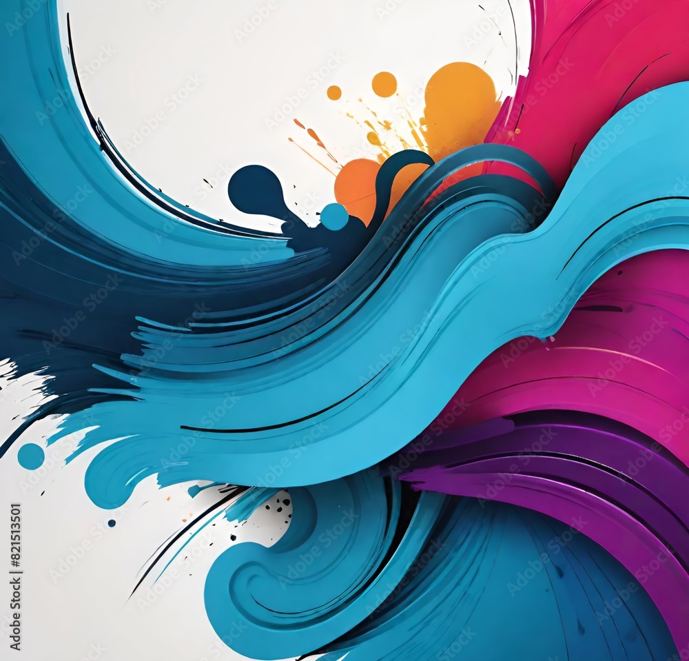 abstract background, illustration, sea, design, ocean, blue, pattern ...