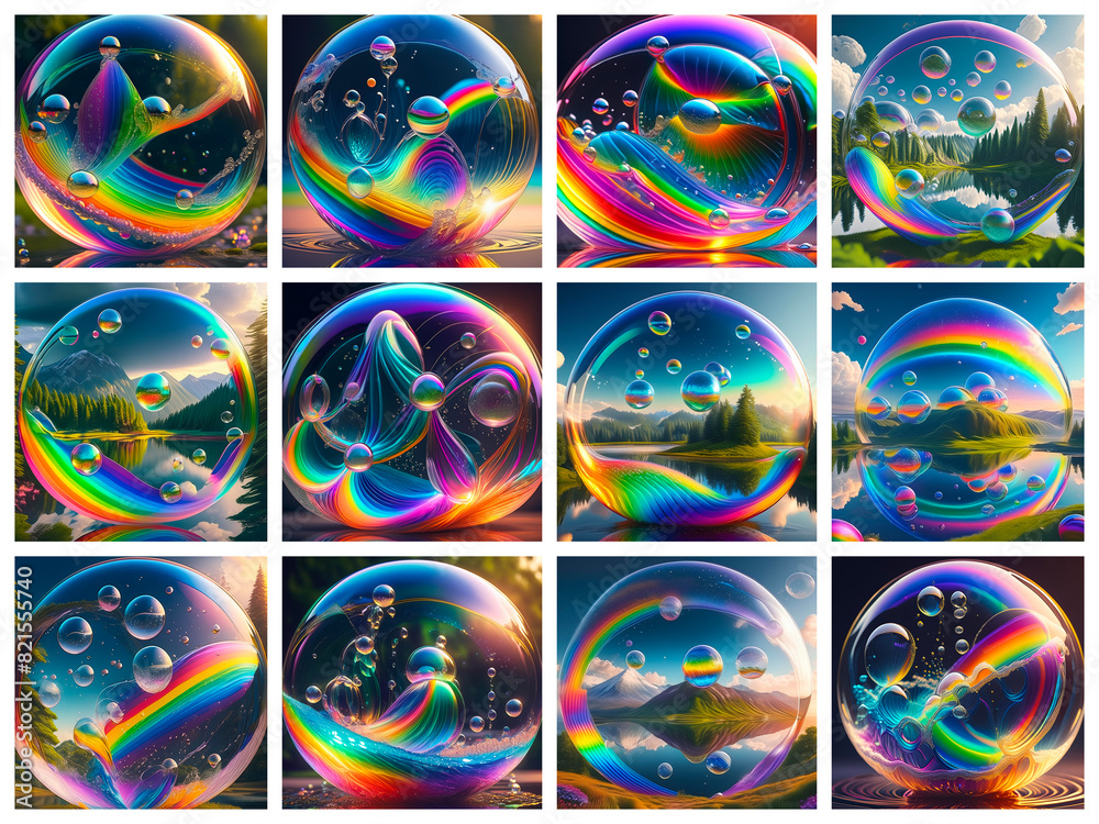 Conservation issues globe earth collage collection depicts ...