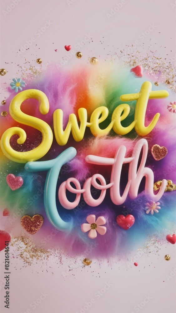 Sweet Tooth Poster. Colorful and whimsical ,,Sweet Tooth,, graphics ...