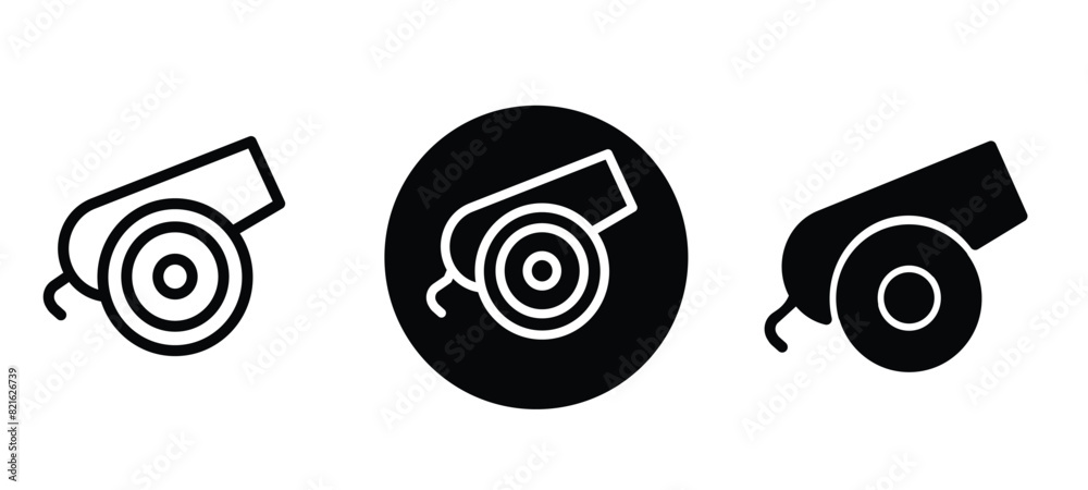 canon icons black and white shapes, canon icon editable set, canon ...
