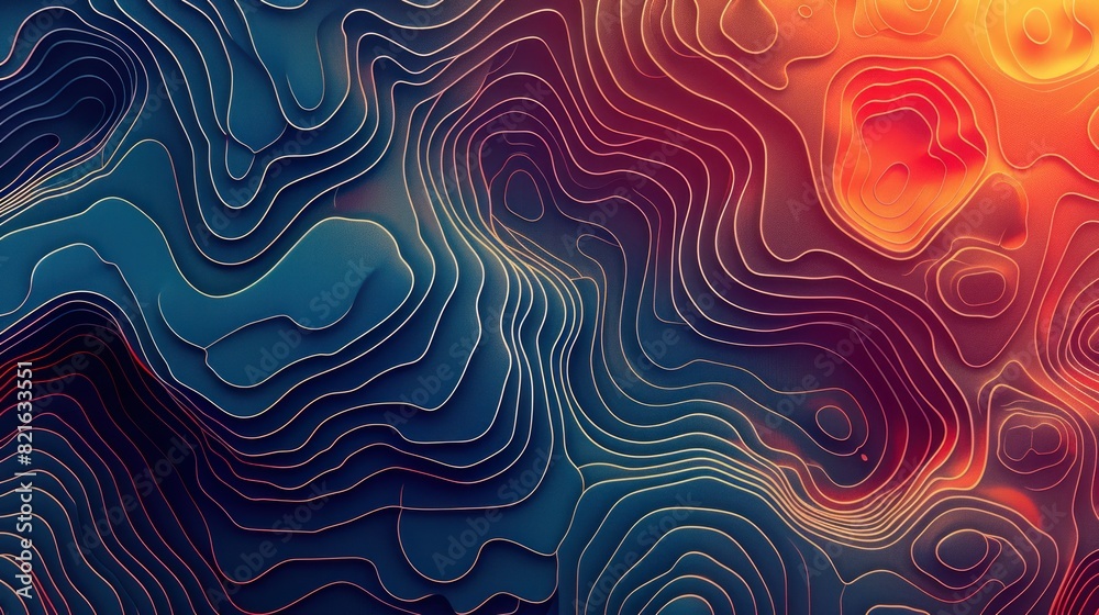 Colorful abstract background with geometric shapes, lines, stripes and ...