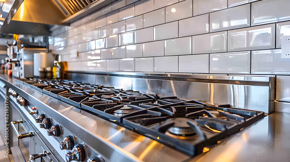 Work Surface and Kitchen Equipment, Modern Culinary Workspace with ...