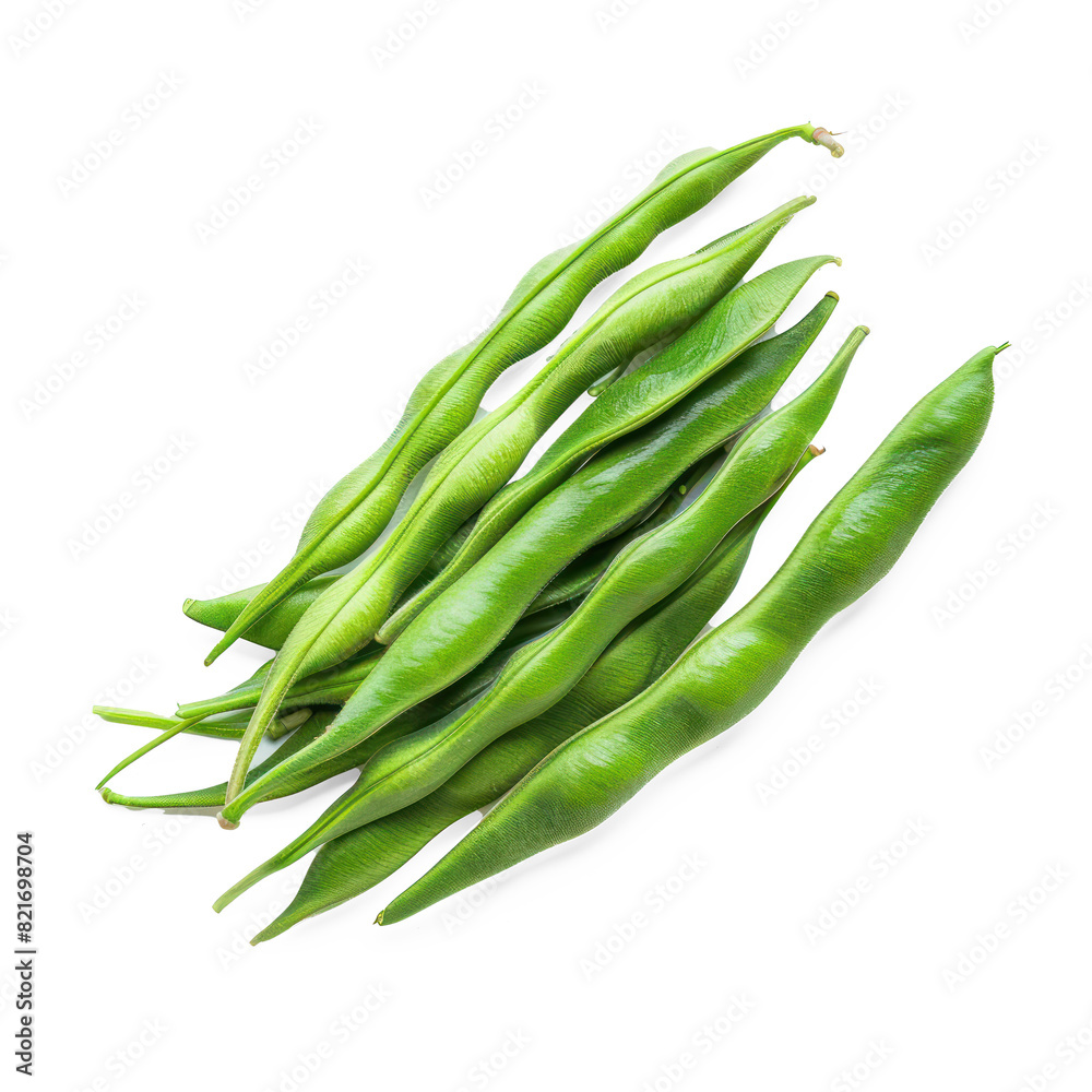 Cluster beans side view full length on transparency background PNG ...