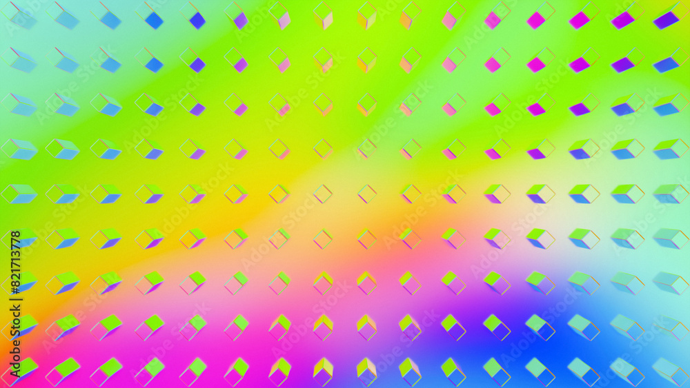 Geometric diamond background stylized rainbow iridescent opalescent ...