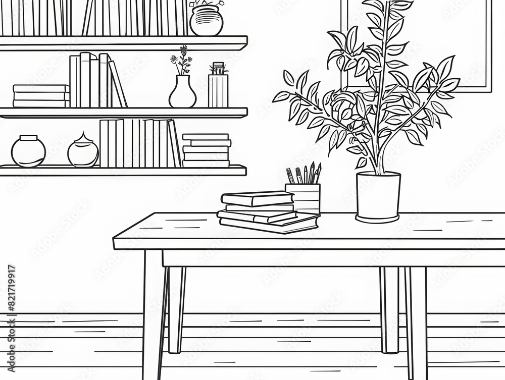 Super simple black and white illustration of a paper designed for a ...