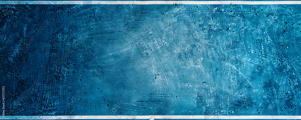 Simple line in a Sport field court background. blue Ground surface with ...