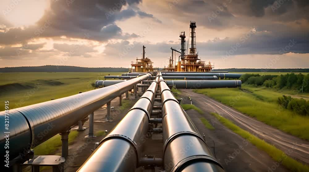 The concept of oil and gas pipeline operations demonstrates the ...