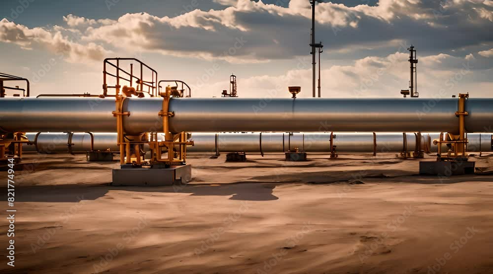 The concept of oil and gas pipeline operations demonstrates the ...